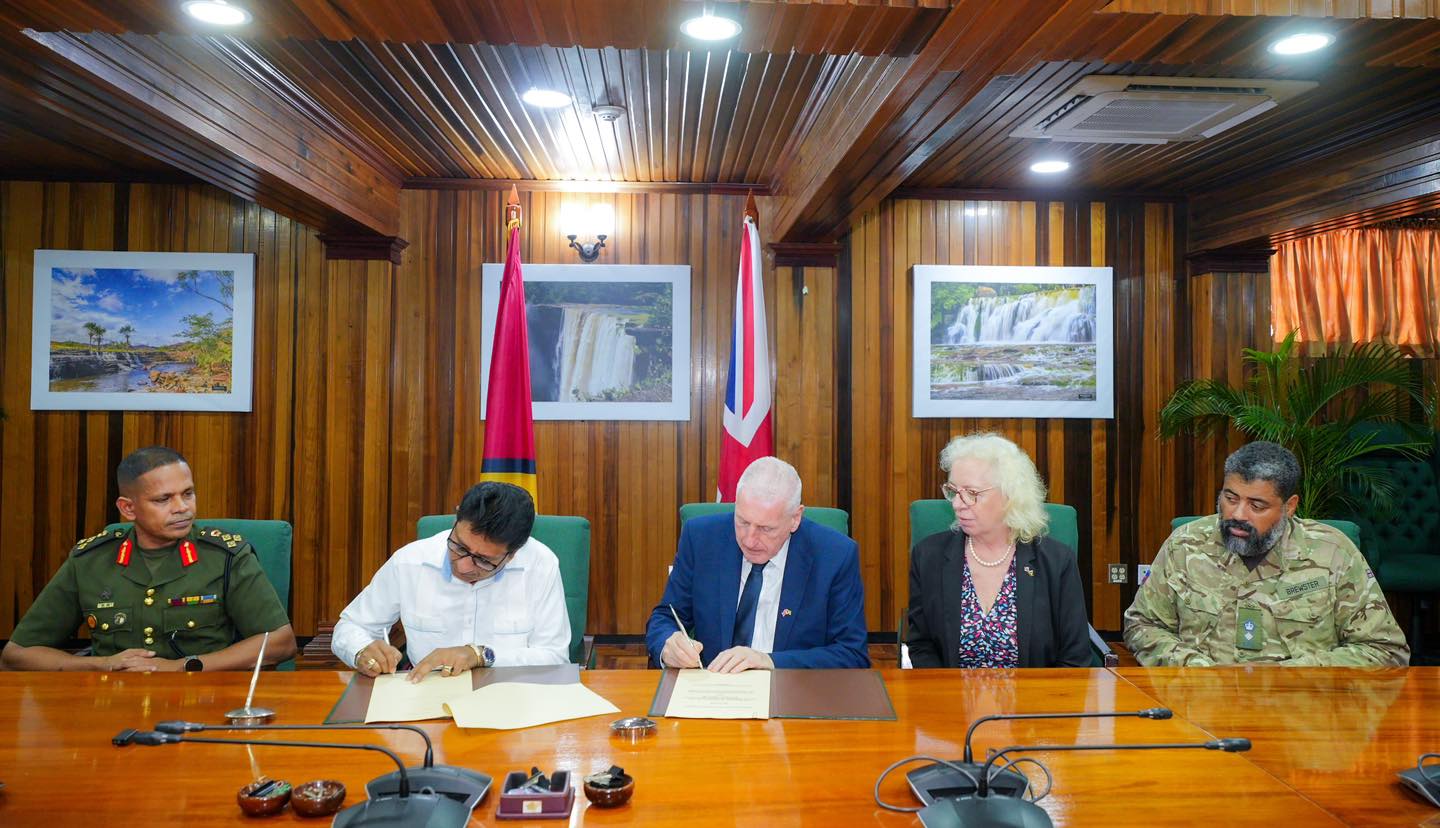 Guyana inks pact to enhance defence cooperation with UK - INews Guyana ...