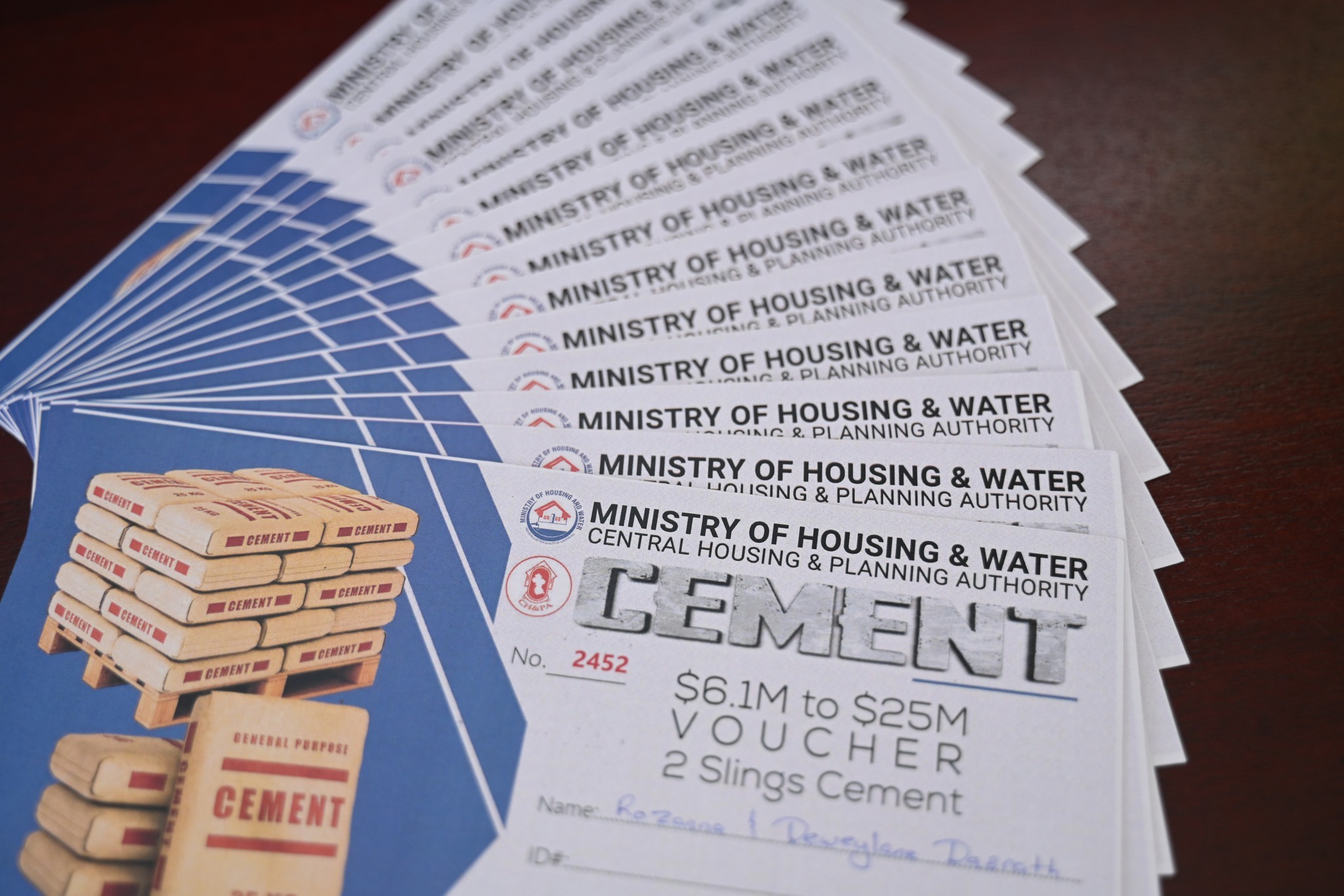 54 Reg. 3 families receive Cement & Steel vouchers to advance home ...
